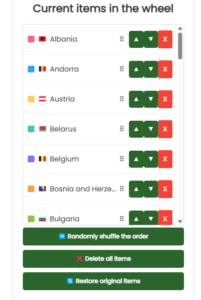 All Countries of the World - Randomly Select a Country by Spinning the ...