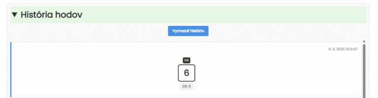 Hádzanie kockami - hodte ľubovoľný počet kociek a nechajte rozhodnúť náhodu - ChoosyWheel